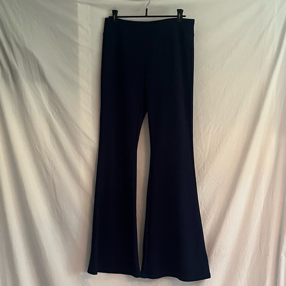 SHEIN | Pants & Jumpsuits | Shein Blue Curve Oxl High Waisted Flare ...